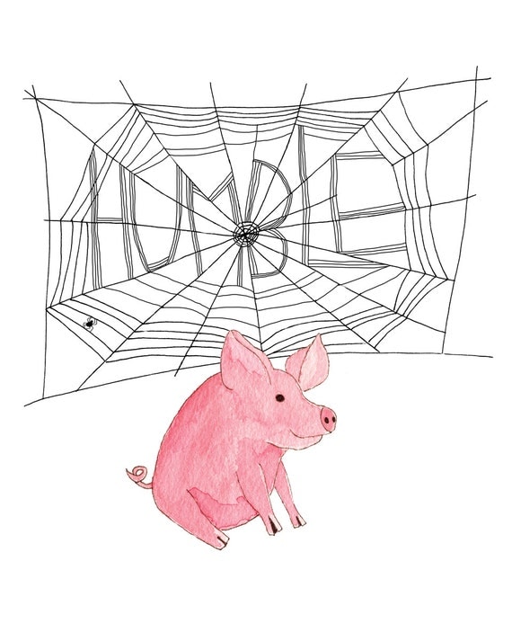 Charlotte's Web Wilbur Fine Art Print
