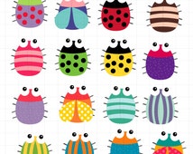 Unique cute bug clip art related items | Etsy