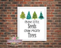 Unique grow mighty trees related items | Etsy