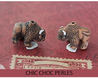 Ceramic buffalo | Etsy