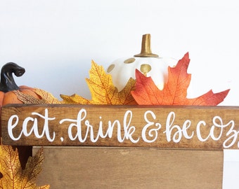 Fall wood sign | Etsy