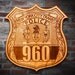 Personalized Wooden New York City Police Shield or shoulder