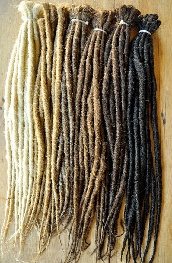 Dreadlock Extensions x 10 dreads Single Ended and Backcombed