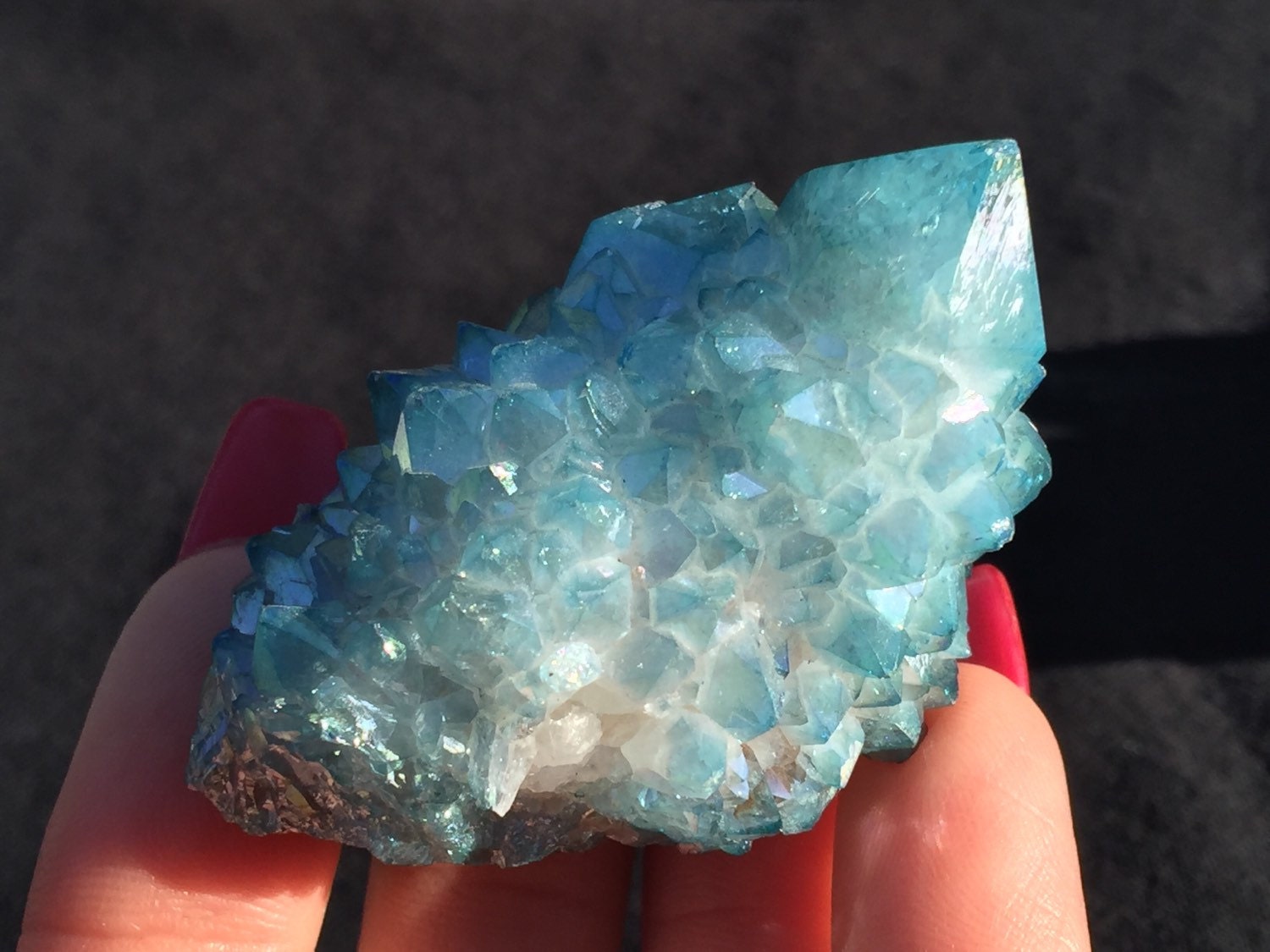 Aqua Aura Spirit Quartz Spirit Quartz CactusBlue by ShopFarArden