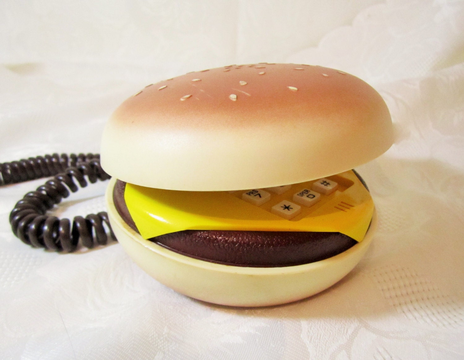 Hamburger Telephone Cheeseburger Phone Burger Touch Tone
