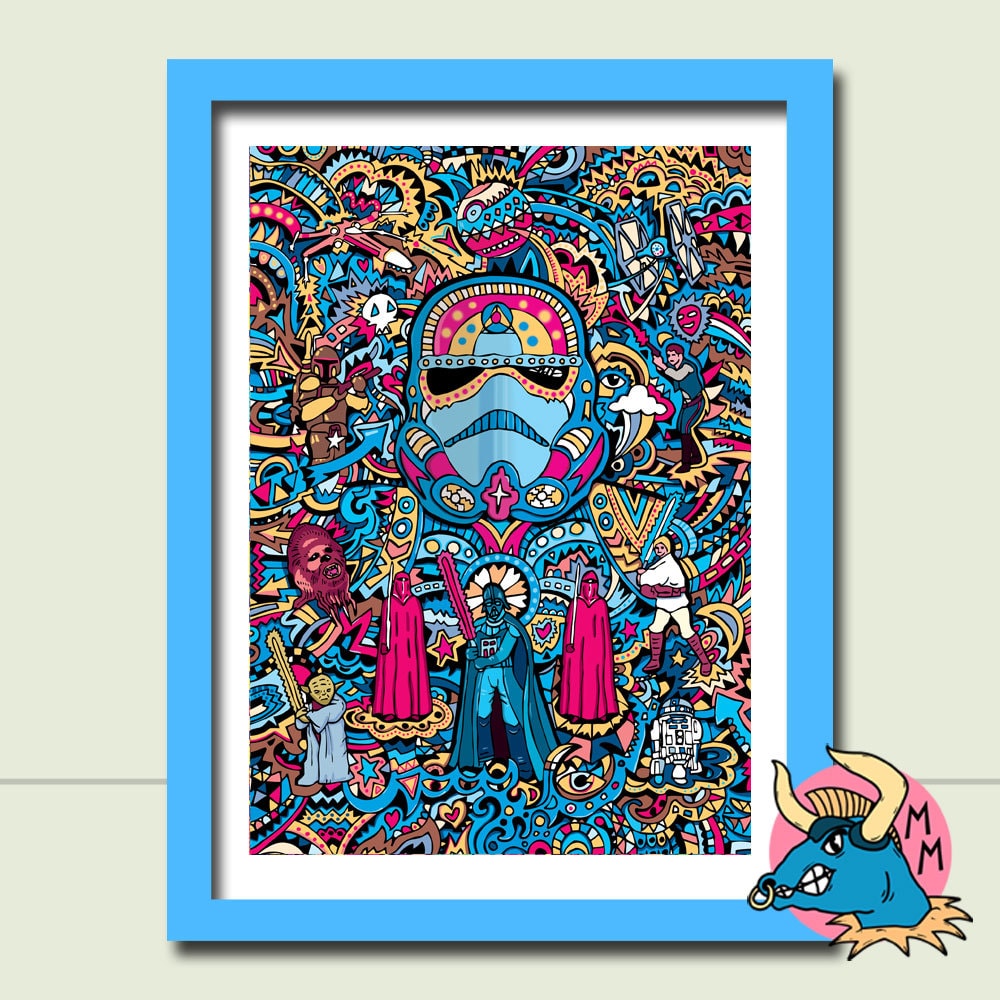 Stormtrooper Art Print Star Wars Art Print A3 Art Print