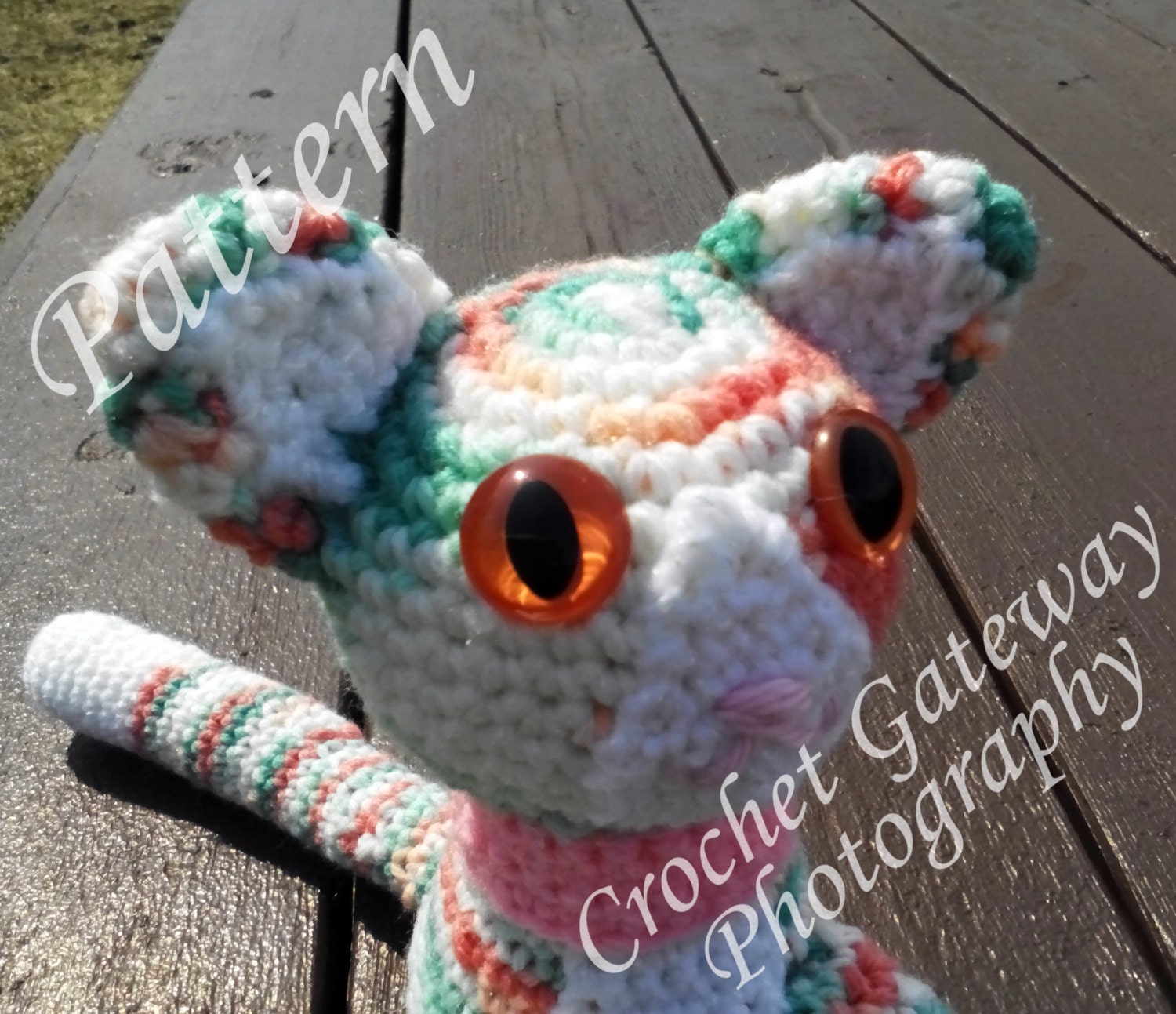 Crochet Calico Cat Peaches Pattern by CrochetGateway on Etsy
