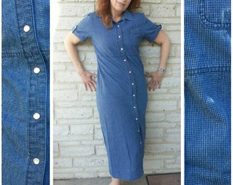 Blue denim duster | Etsy