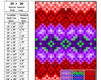 0041 Bordered 3D Cross Quilt Pattern