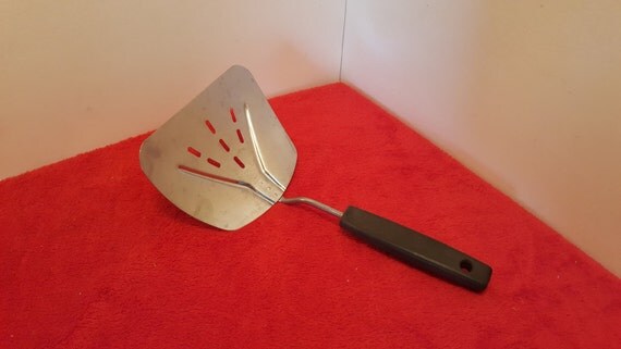 Vintage foley wide spatula stainless slotted spatula