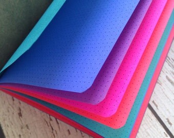 Colorful Paper Inserts for Notebooks & by YellowPaperHouse on Etsy