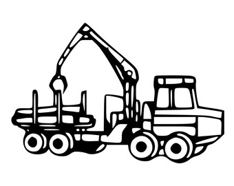 Logging skidder | Etsy