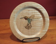 Unique hummingbird plates related items | Etsy