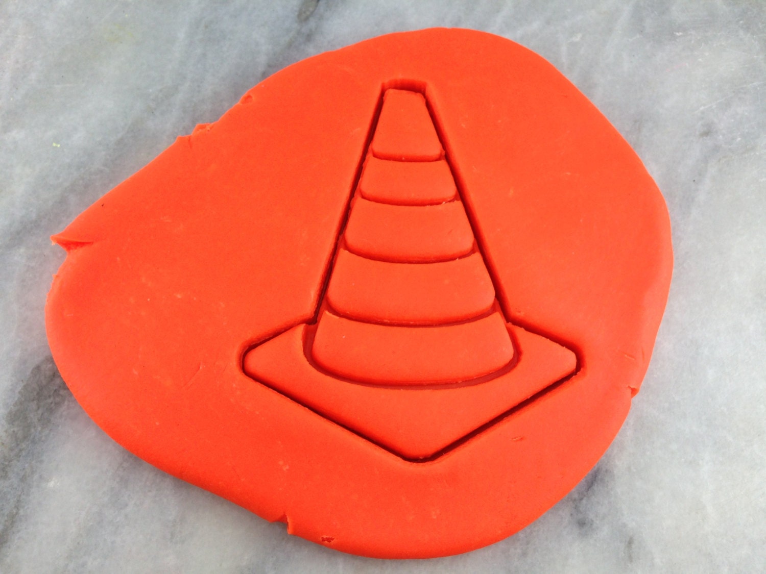 Traffic Cone Cookie Cutter Detailed SHARP EDGES FAST