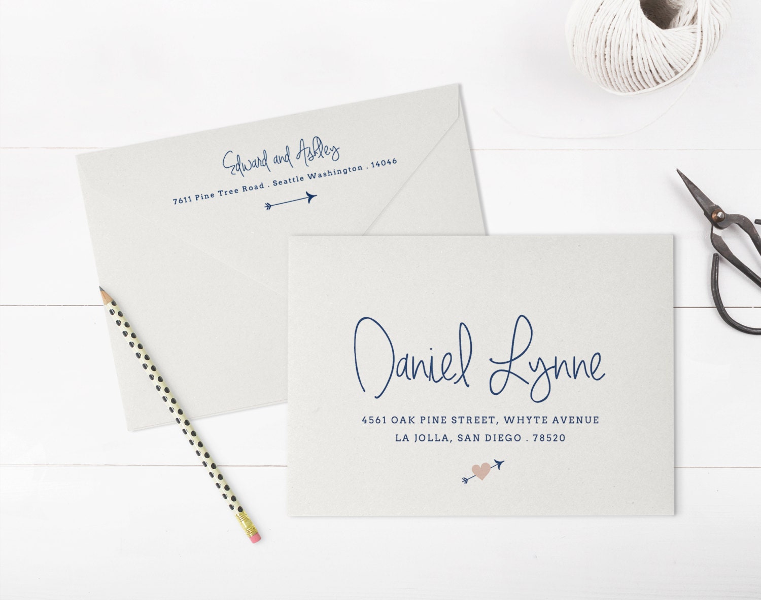 Printable Envelope Address Template Wedding Envelope Address