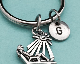 Bird keychain bird charm animal keychain by Toodaughters on Etsy