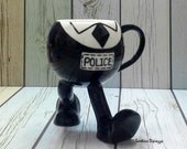 Handmade Unique Walking Cups Mugs and Whimsical by WalkingPottery