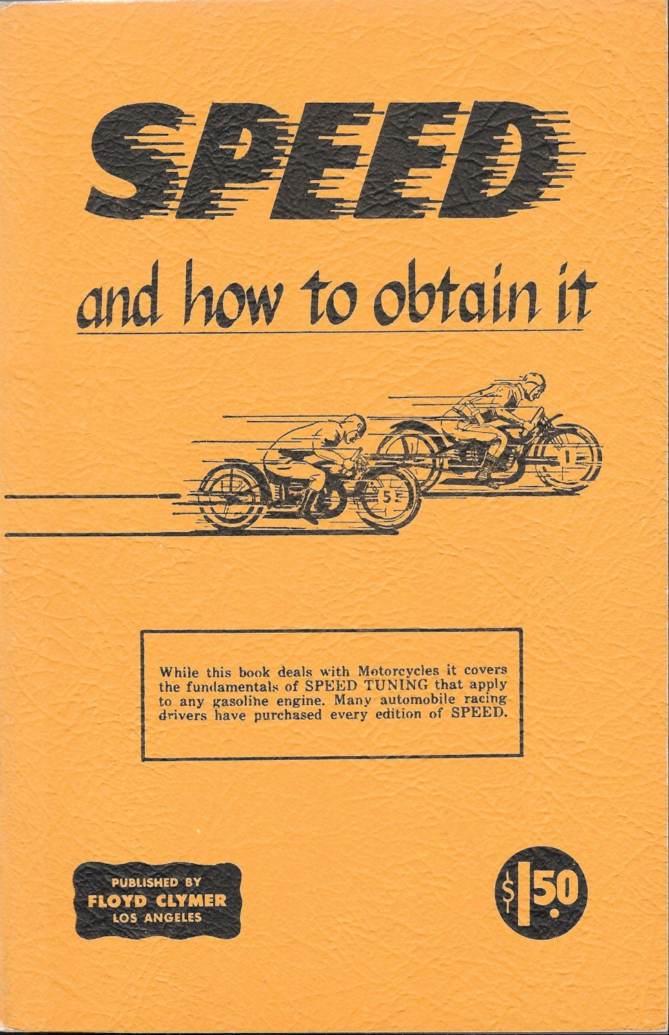 VINTAGE Racing MOTORCYCLE BOOK Speed & How by ShopDadsCollection
