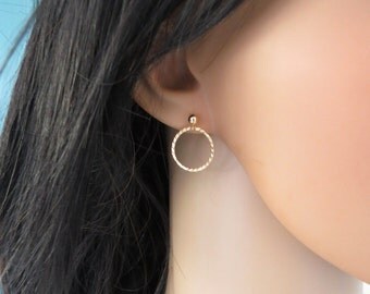 Open circle earrings | Etsy