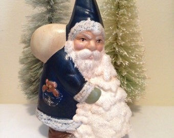 Folk Art Chalkware Belsnickle Santa from by bethsprimitives