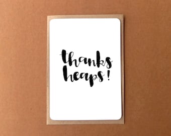 Thanks a heap | Etsy