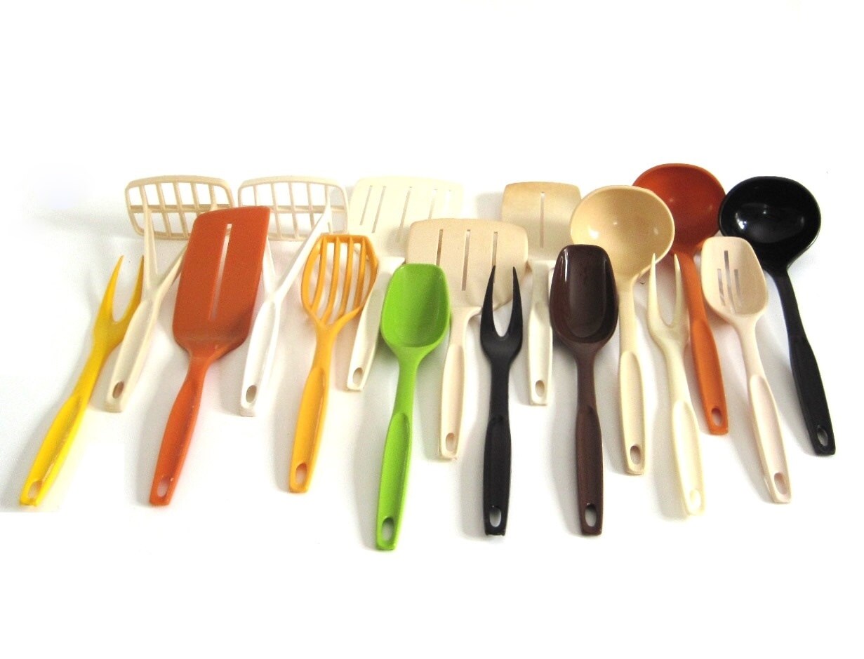 Nylon Plastic Foley Kitchen Utensils 1970s by LaurasLastDitch