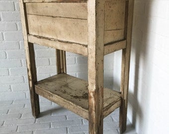 White distressed box | Etsy