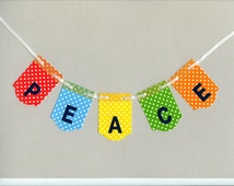 Popular items for peace banner on Etsy