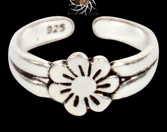 Beautiful Sterling Silver Toe Ring Adjustable Toe Ring