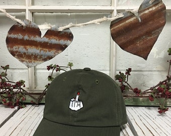 Middle finger hat | Etsy