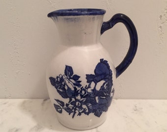 Flow blue pitcher | Etsy