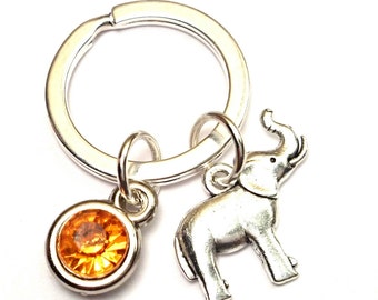 Items similar to Elephant keychain, Elephant keyring, Indian Elephant ...