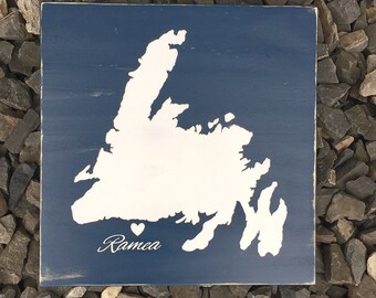 Newfoundland map | Etsy