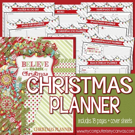 Christmas Planner Kit Holiday Planning Kit Gift Planner