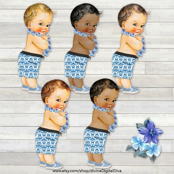 Little Prince Tropical Hawaiian Luau Vintage Baby Boy