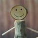 Log Person Tree Branch Art Folk Art Unique Gift by GFTWoodcraft