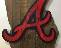 Unique atlanta braves sign related items | Etsy