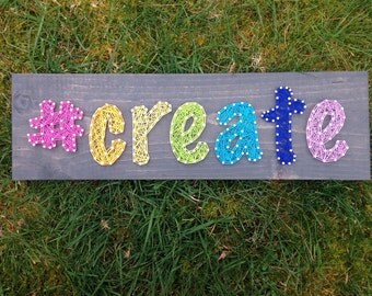 String art word | Etsy