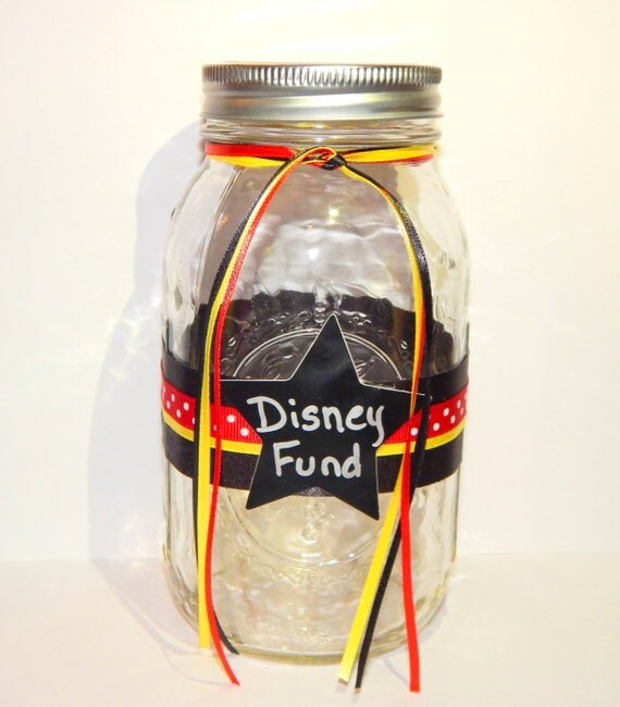 Disney Fund Bank Disney Vacation Jar by MakingLifeMemorable