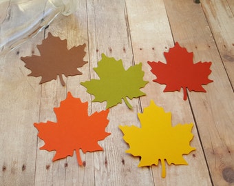 Fall leaves card | Etsy