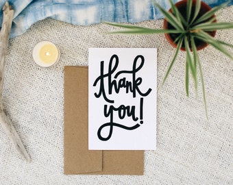 Cursive thank you | Etsy