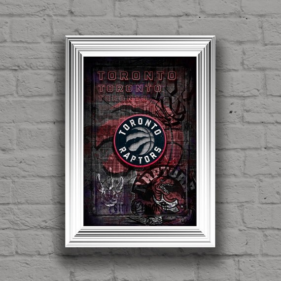 Toronto Raptors Art Toronto Raptors Poster NBA Poster by McQDesign