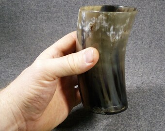 Cup made from cow horn beautiful and unique by RagnarTheTrader