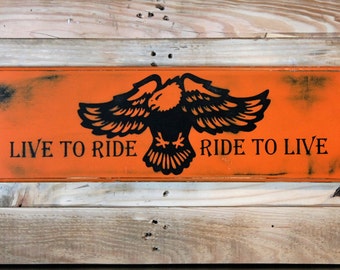 Harley davidson sign | Etsy