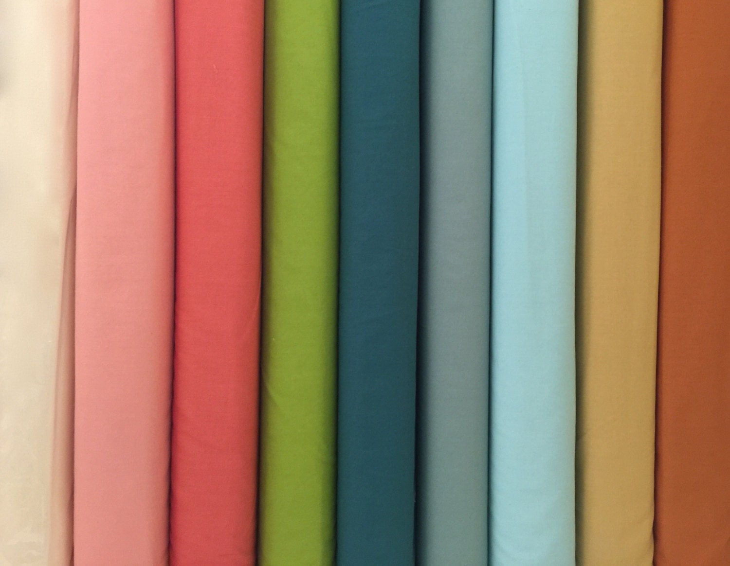 Birch Organic Solid Color Cotton Fabric: Choose From 13