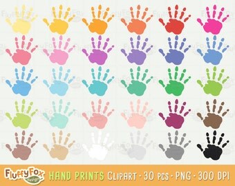 Baby handprint art | Etsy