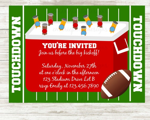 Tailgate Party Invitations Blank