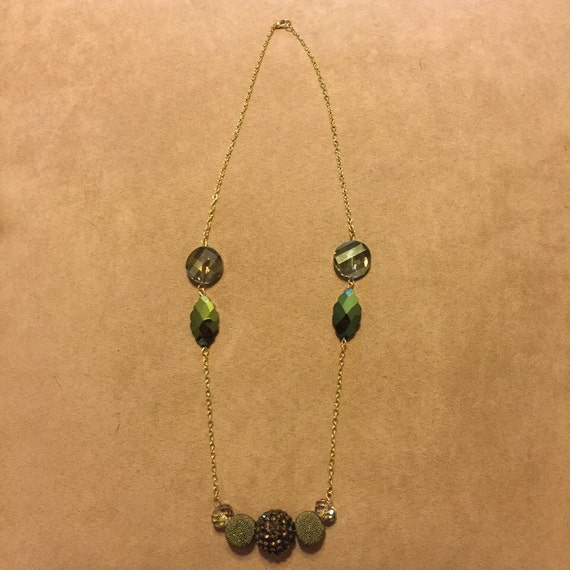 Items similar to Crystal Chain Necklace on Etsy