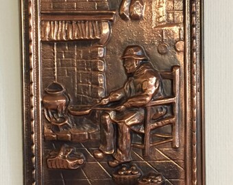 Copper wall plaques | Etsy