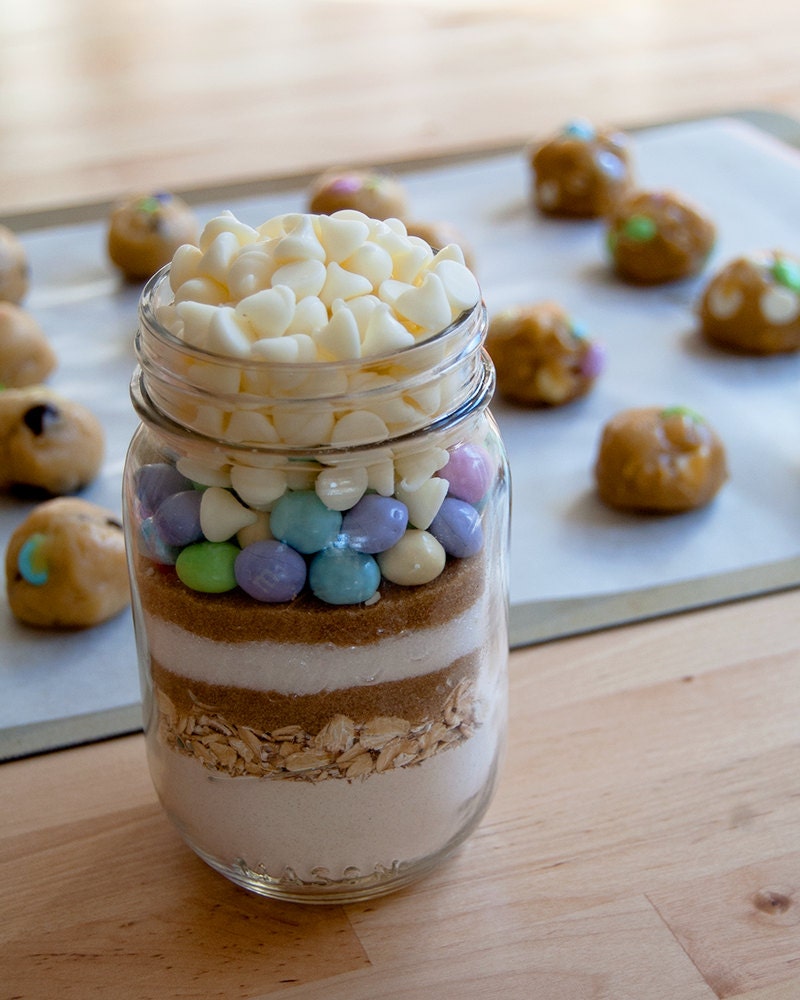 Easter Cookie Mix/ Cookie Mix in a Jar/ Mason Jar Gift/ Mason